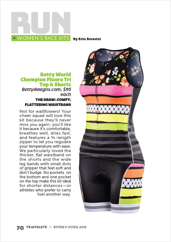 BETTY DESIGNS FEATURED IN 2018 TRIATHLETE MAGAZINE BUYER'S GUIDE ...