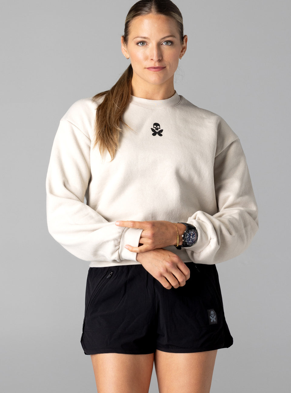 betty designs womens Signature Crewneck Bone – Betty Designs